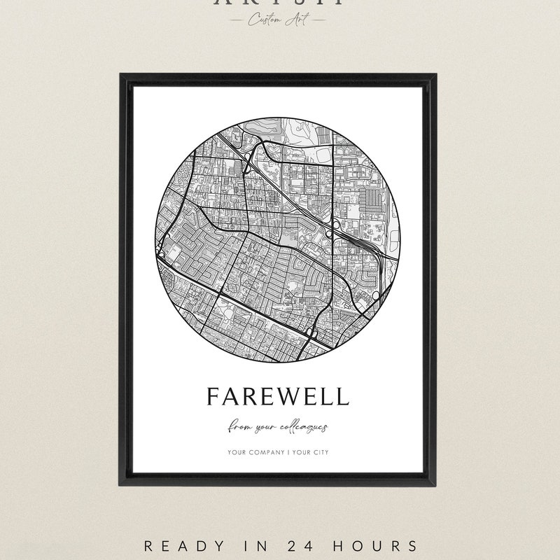 Farewell Coworker Map - Etsy