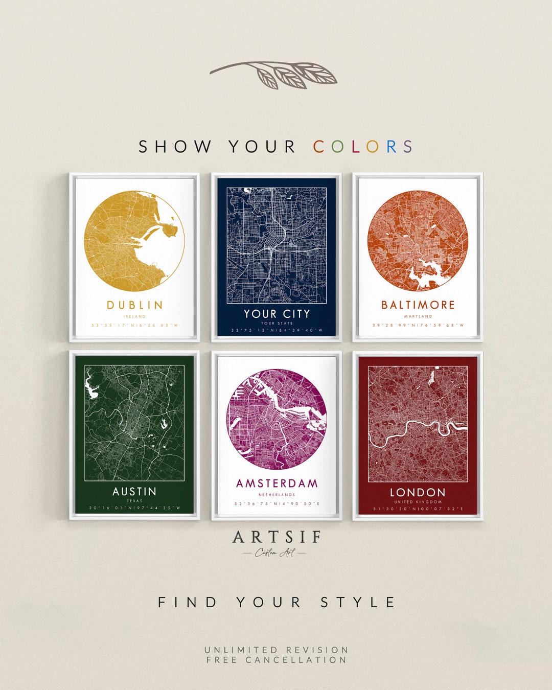 Custom Map, Map Art, City Maps, Map Print, City Map Print, Map Gift ...