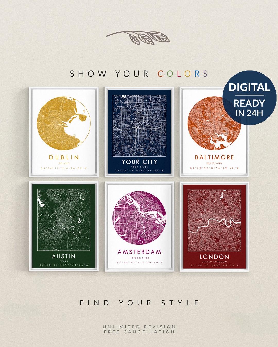 Digital File Custom Map, Map Art, City Maps, Map Print, City Map Print ...