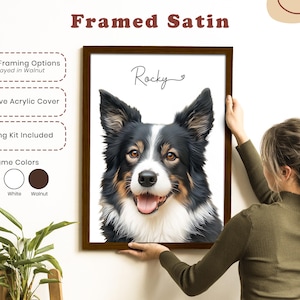 Custom 3 Pets Portrait From Photo | Personalized Multiple Cats & Dogs ...