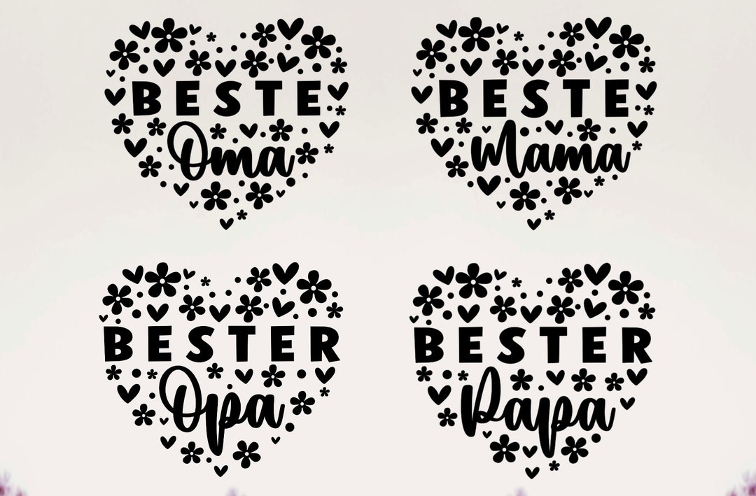 Plotterdatei Herz Svg, Plotterdatei Muttertag, Plotter Svg Datei ...