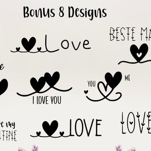 Plotterdatei Herzen Valentinstag ,herz Svg,love Svg ,german Mama Plotter File SVG ,liebling ...