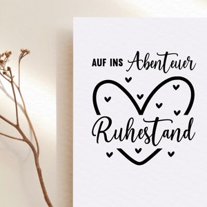 Plotterdatei Ruhestand Svg, Abschied Rente Herz Svg, Rentner Svg, Abschied Kollegen Spruch Für ...