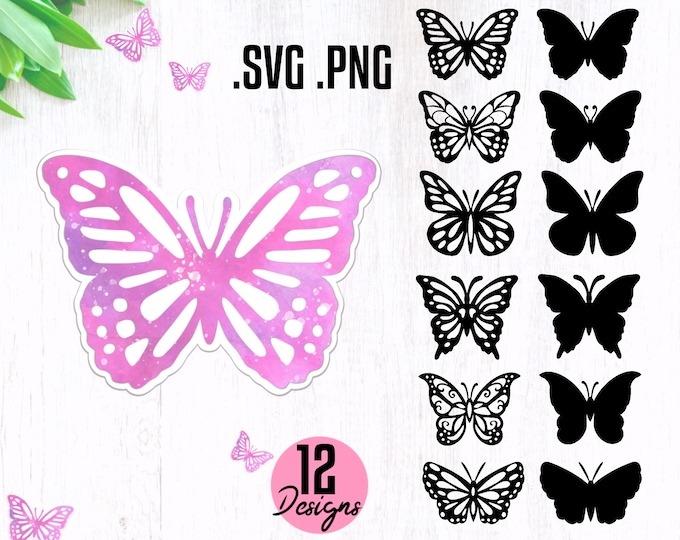 Layered 3d Butterfly Svg Bundle, Paper Butterfly Template, Silhouette ...