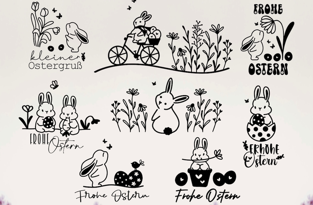 Plotterdatei Ostern Svg, Plotterdatei Frühling Svg, Plotterdateien ...