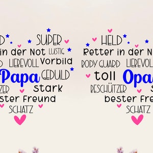 Plotterdatei Papa, Plotterdatei Herz Opa, Plotterdatei Vatertag, Herz Plotter Files Herz Svg ...
