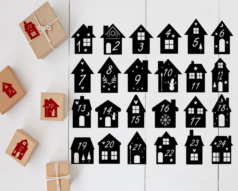 Plotterdatei Weihnachtenplotterdatei Adventskalender SVG PNG - Etsy
