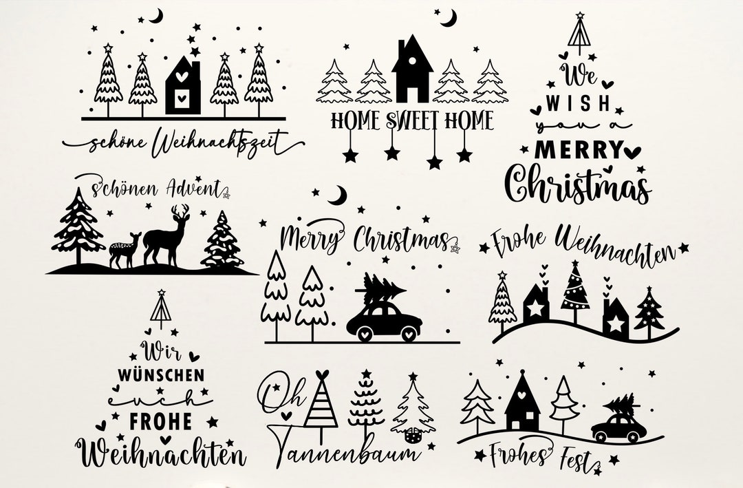 Plotterdatei Weihnachten Svg, Weihnachten Svg, Christmas Svg ...