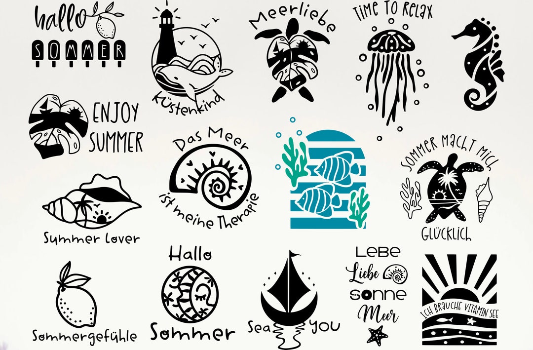Plotterdatei Sommer Meer Svg, Maritim Svg, Plotterdatei Sommer Sprüche Svg, Meer SVG - Etsy