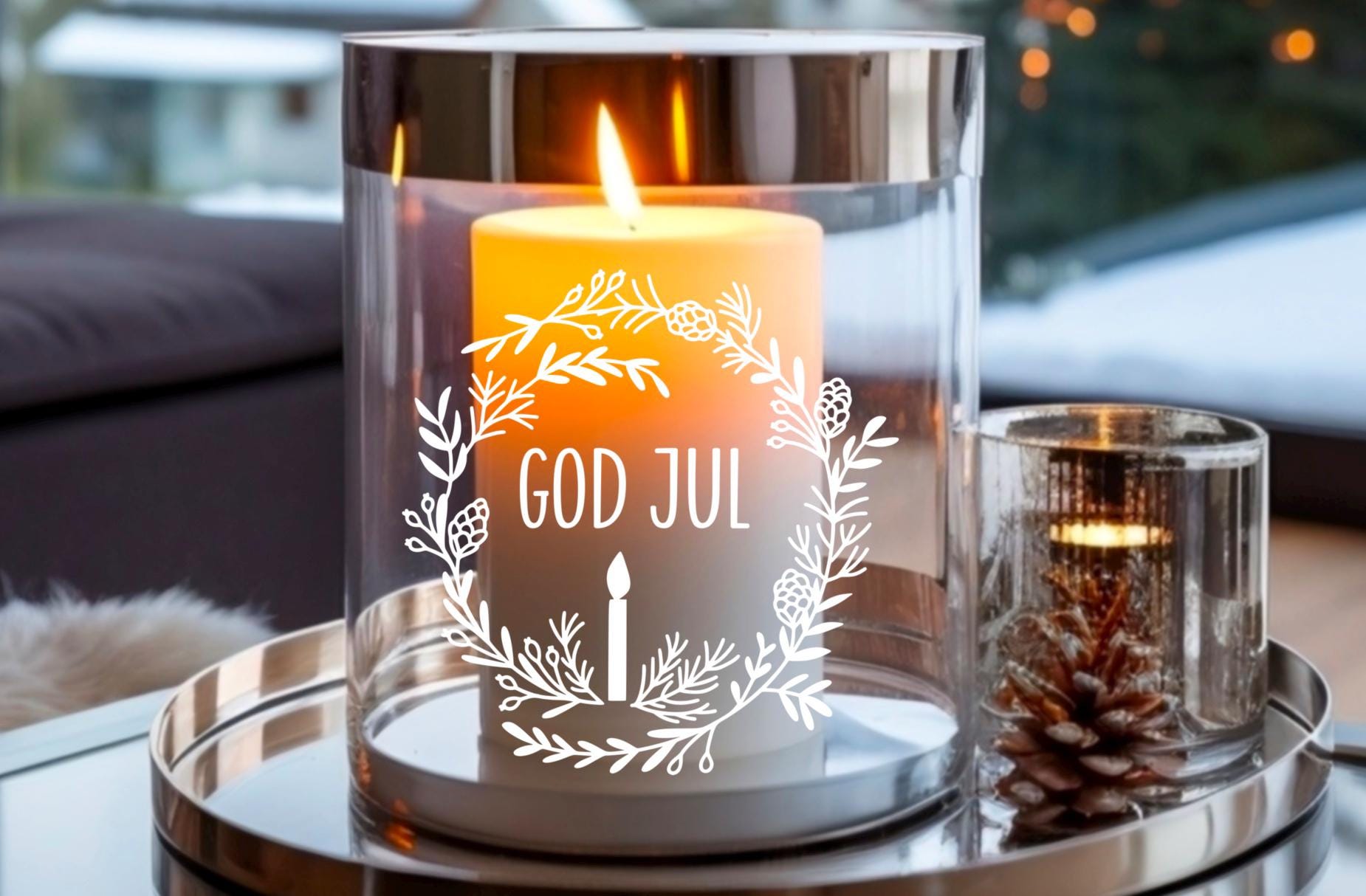 Plotterdatei Weihnachten Svg, God Jul Svg, Skandinavische Weihnachten ...