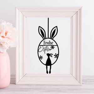 German Frohe Ostern Plotter File Svg,plotterdatei Ostern Svg ...