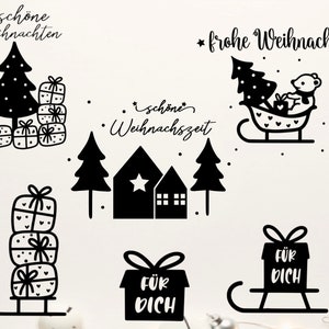 Plotterdatei Weihnachten, Frohe Weihnachten Plotterdatei SVG, Weihnachten SVG Bundle, SVG für ...