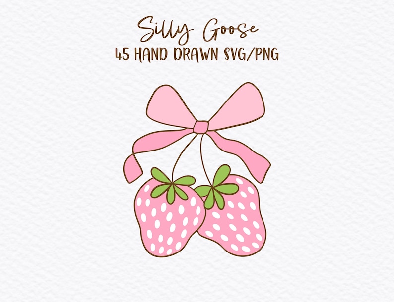 Cute Groovy Silly Goose Clipart Set SVG PNG in Pastel Colors Spring ...