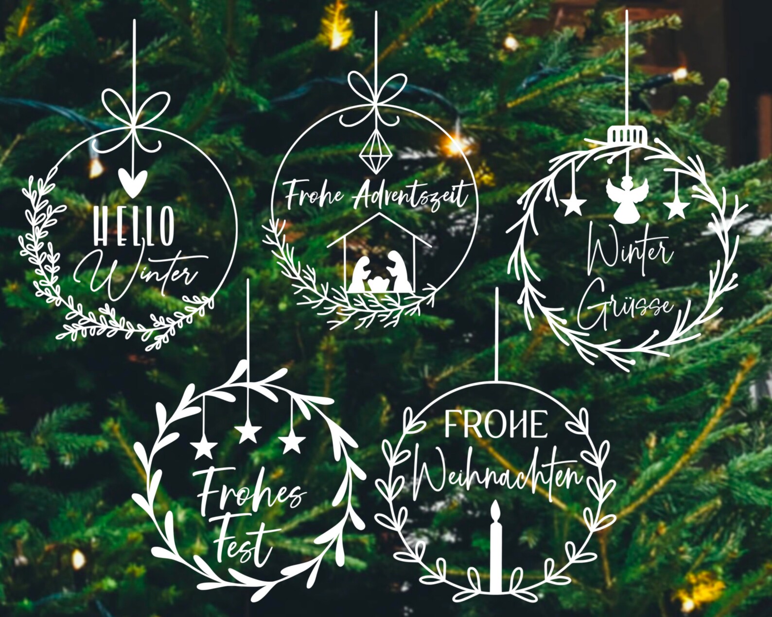 Plotterdatei Sprüche Weihnachten Svg Png Frohe Weihnachten - Etsy