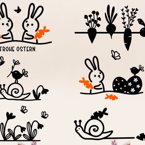 Plotterdatei Frühling,plotter File Ostern SVG, Plotterdatei Osterhase ...