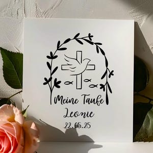 Plotterdatei Taufe Svg, Taufe Svg, Taufgeschenk, Laserdatei Taufe Dxf ...