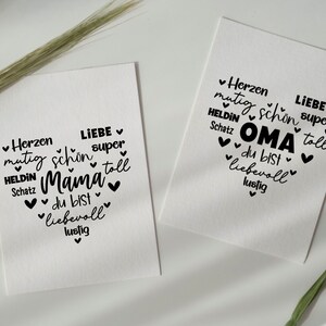 Plotterdatei Herz,plotterdatei Muttertag, Plotterdatei Mama , Mama Herz Svg, Plotter File Oma ...