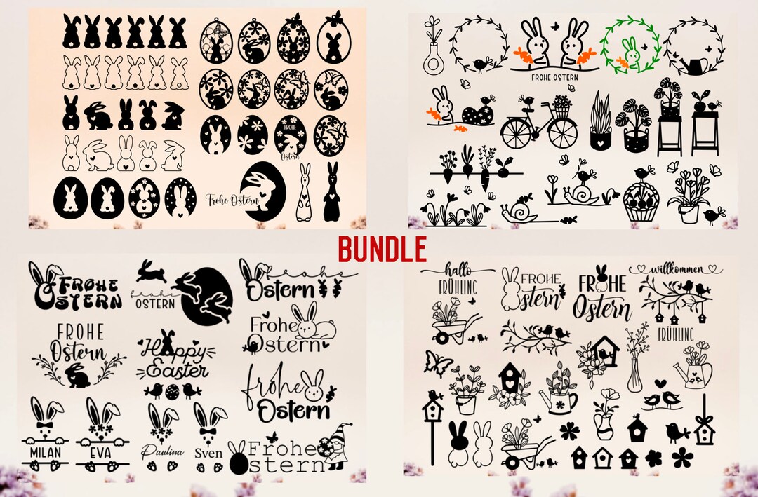 Plotterdatei Frühling, Plotterdatei Ostern, Plotter File Spring SVG, Plotterdatei Blume ...