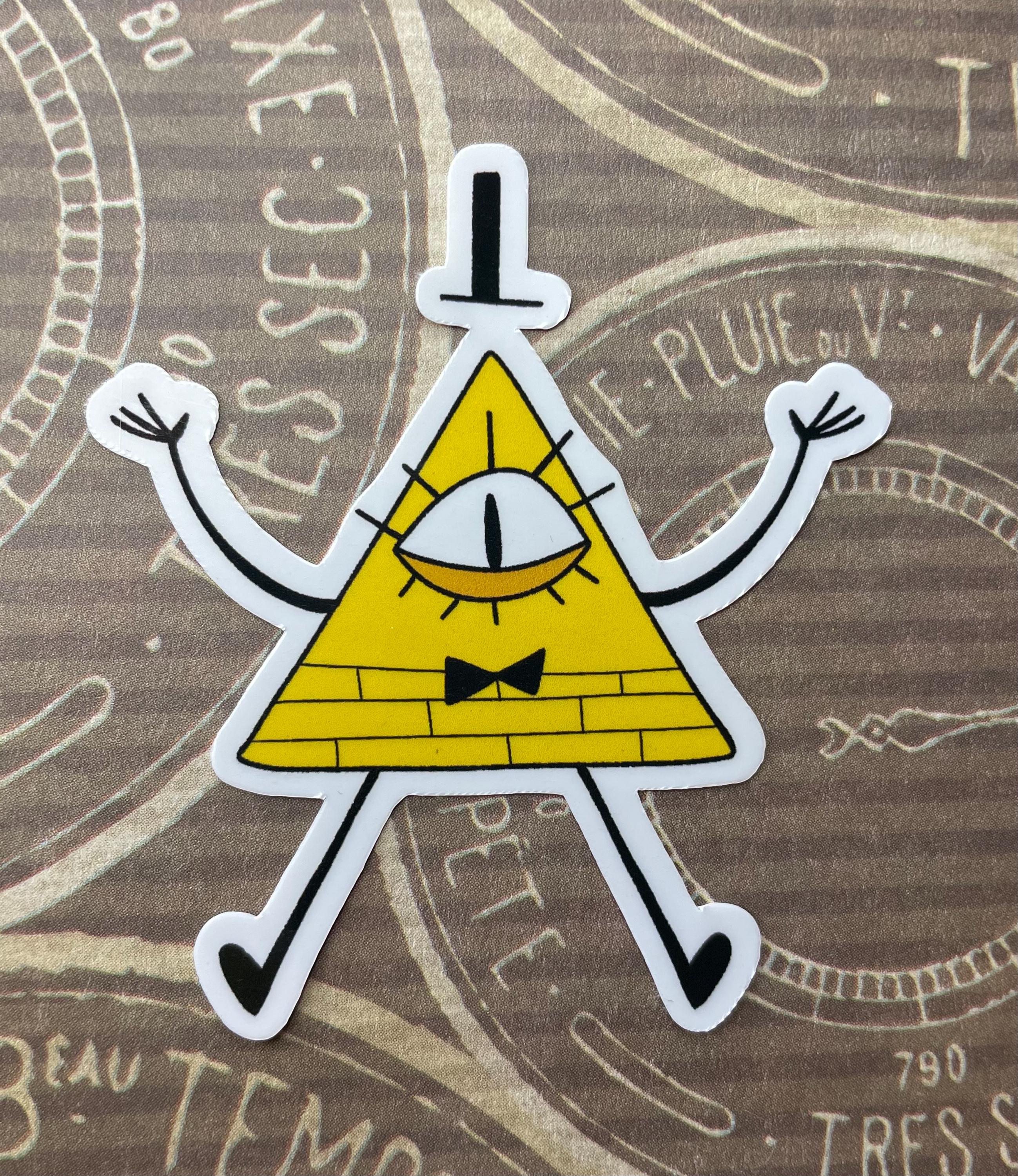 Bill Cipher Inspired Sticker Set - Waterproof Vinyl - Cartoon ...