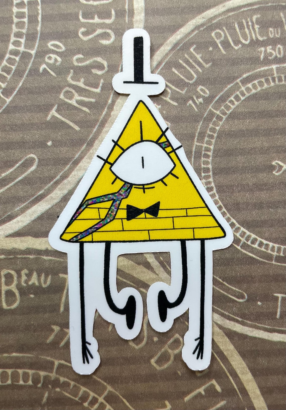 Bill Cipher Inspired Sticker Set - Waterproof Vinyl - Cartoon ...