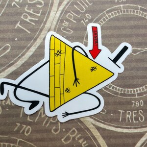 Bill Cipher Inspired Sticker Set - Waterproof Vinyl - Cartoon ...