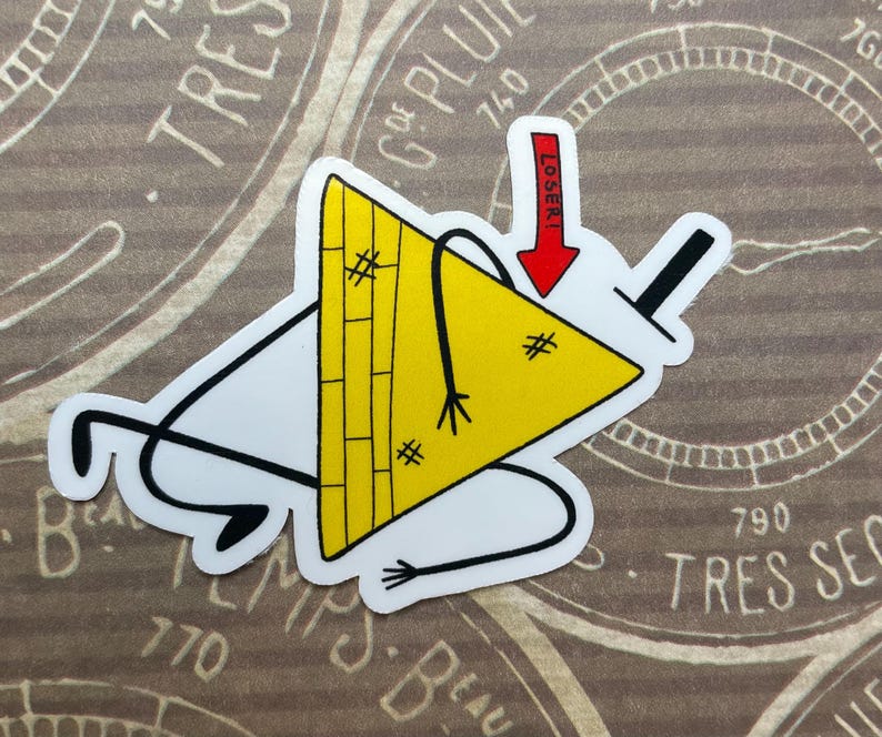 Bill Cipher Inspired Sticker Set - Waterproof Vinyl - Cartoon ...