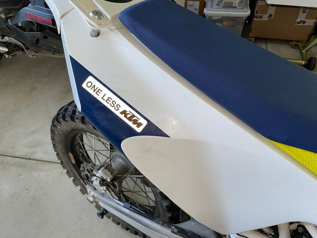 One Less KTM Funny Reflective Motorcycle Stickers - Etsy