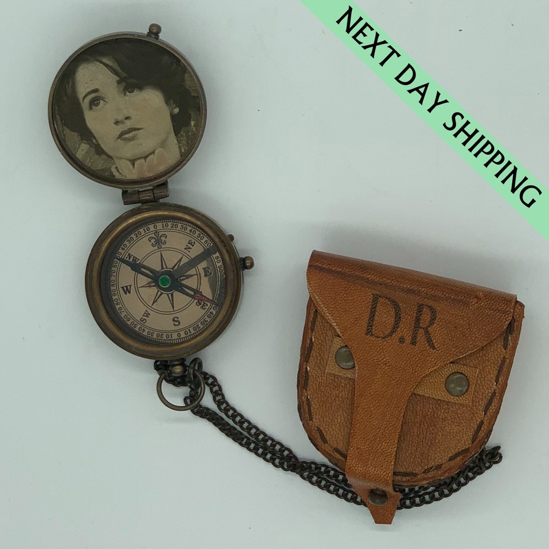 Photo Engraving Compass, Sympathy Gifts for Loss of Father Gift ...