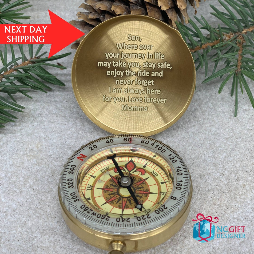 Christmas Present Compass, 2022 New Year Gift, Personalized Compass ...