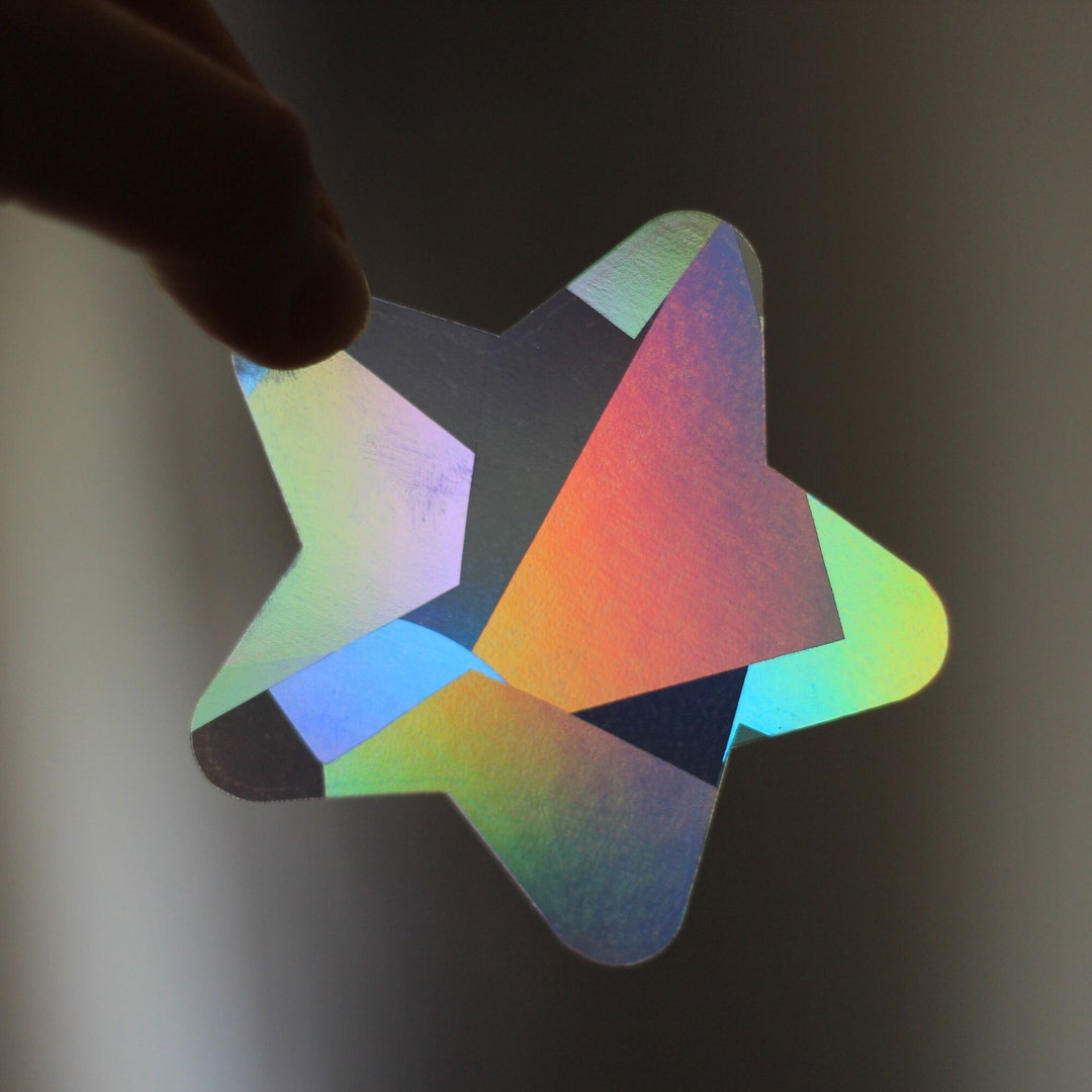 Prismatic Rainbow Suncatcher Sticker Star Rainbow Maker Removable ...