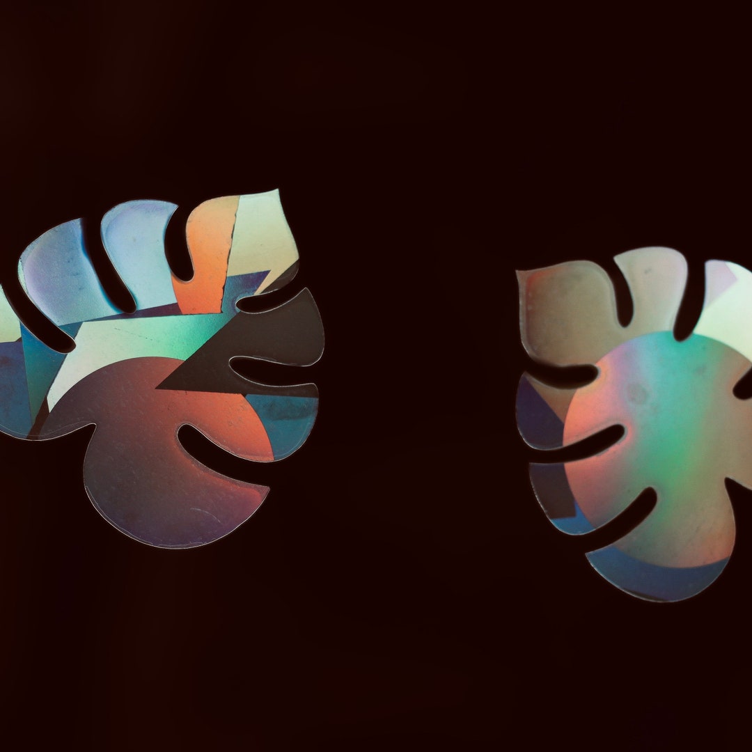 Suncatcher Sticker Monstera Prism Window Sticker Rainbow Prismatic ...