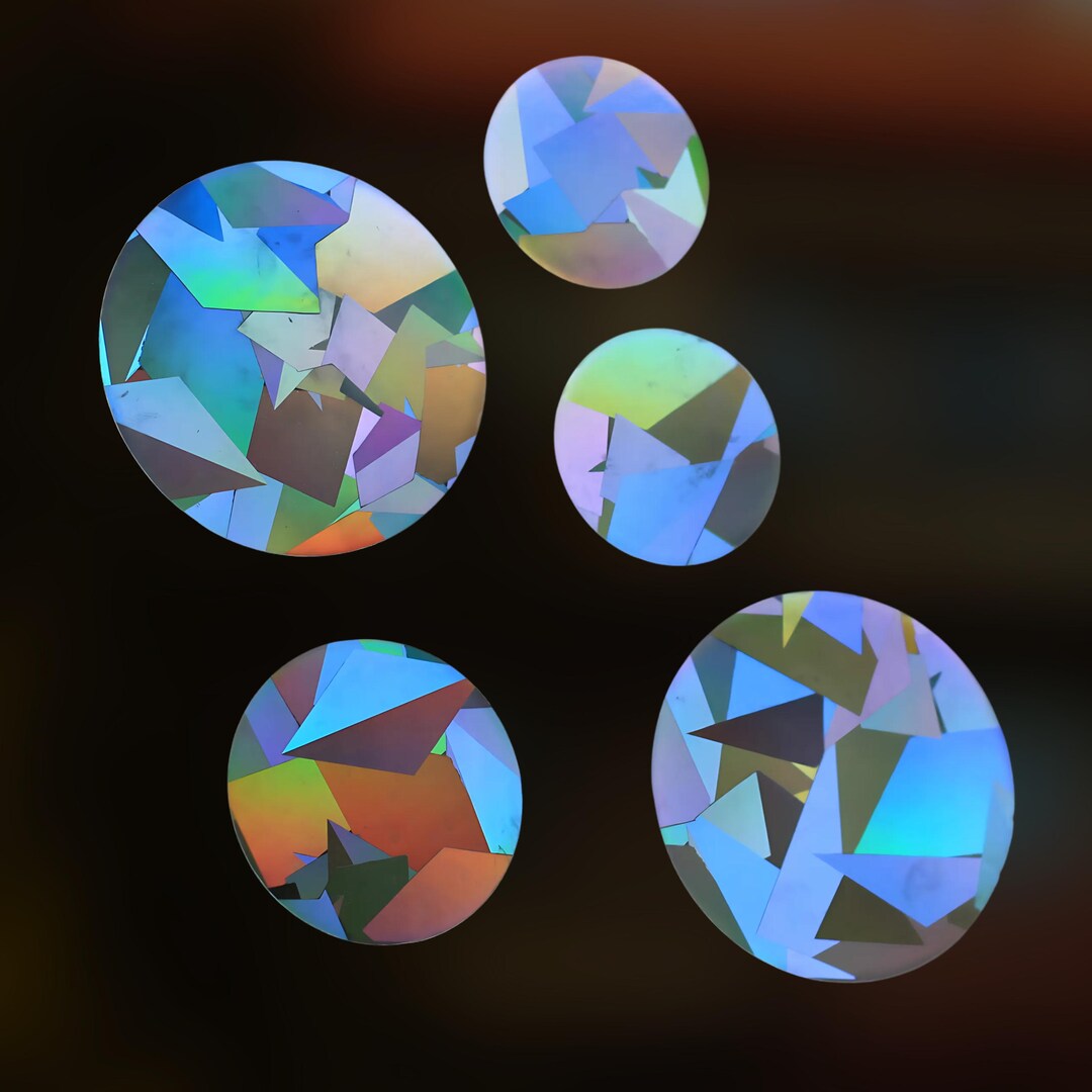 Suncatcher Sticker Set Circles Prism Rainbow Maker Window Cling Rainbow ...