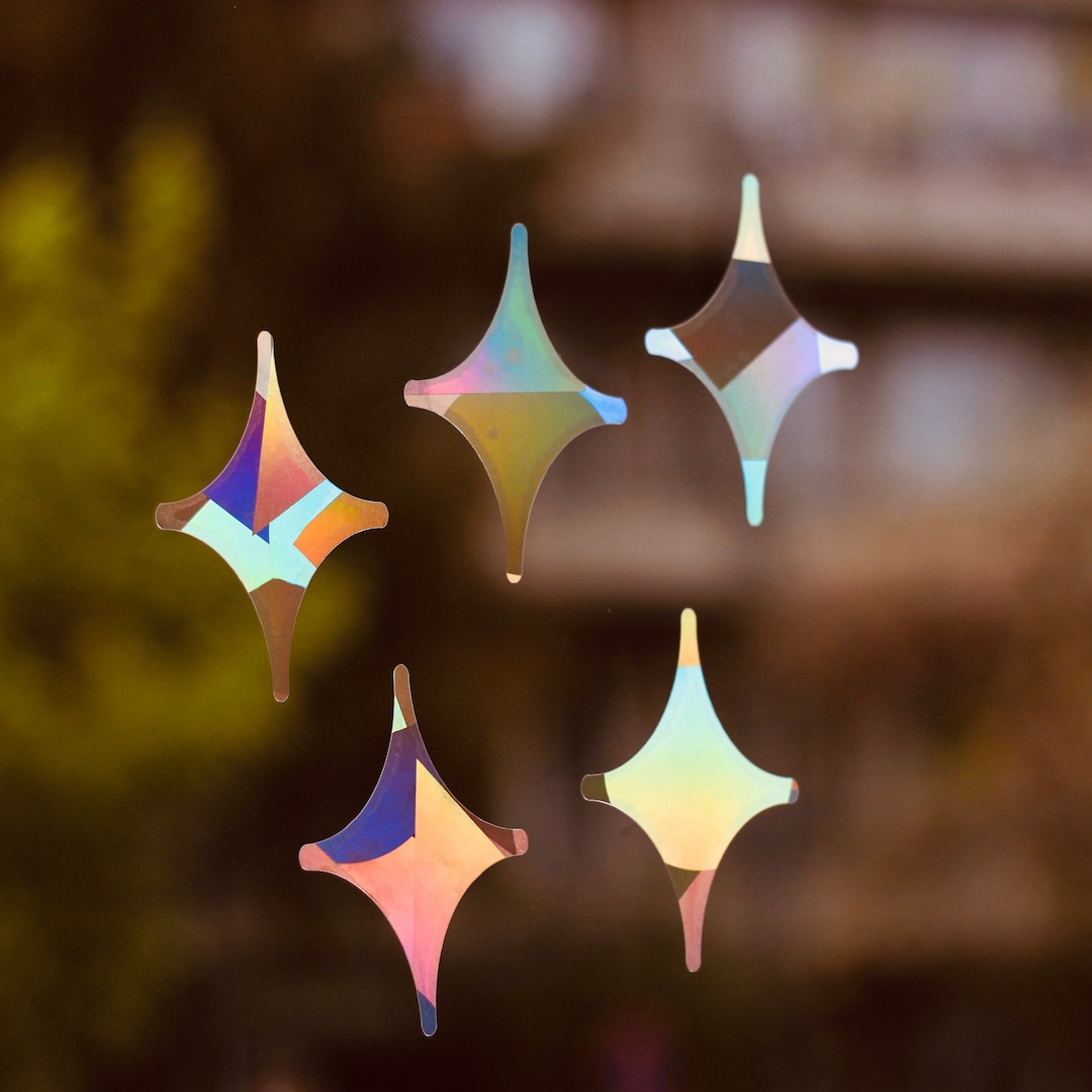 Suncatcher Sticker Set Sparkles Prism Window Sticker Rainbow Effect ...