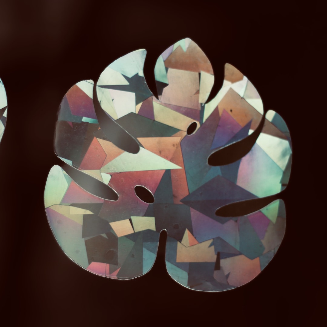 Suncatcher Sticker Big Monstera Prism Window Sticker Rainbow Prismatic ...