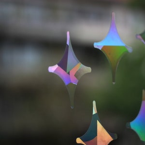 Suncatcher Sticker Set Sparkles Prism Window Sticker Rainbow Effect ...