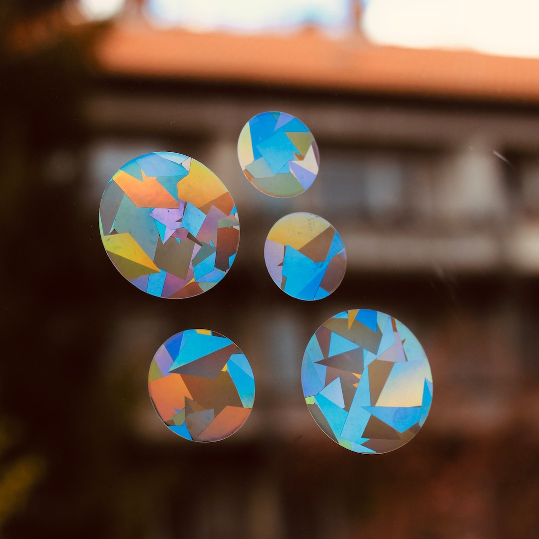 Suncatcher Sticker Set Circles Prism Rainbow Maker Window - Etsy