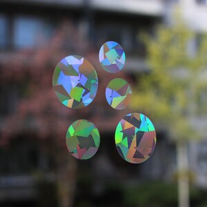 Suncatcher Sticker Set Circles Prism Rainbow Maker Window Cling Rainbow ...