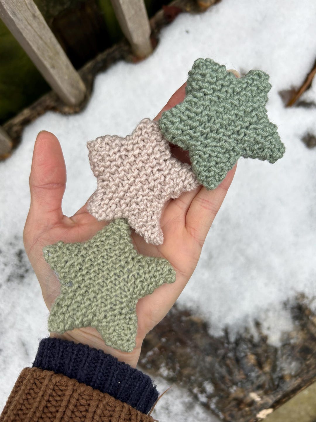 Knitted Star Pattern, English Pattern Only - Etsy