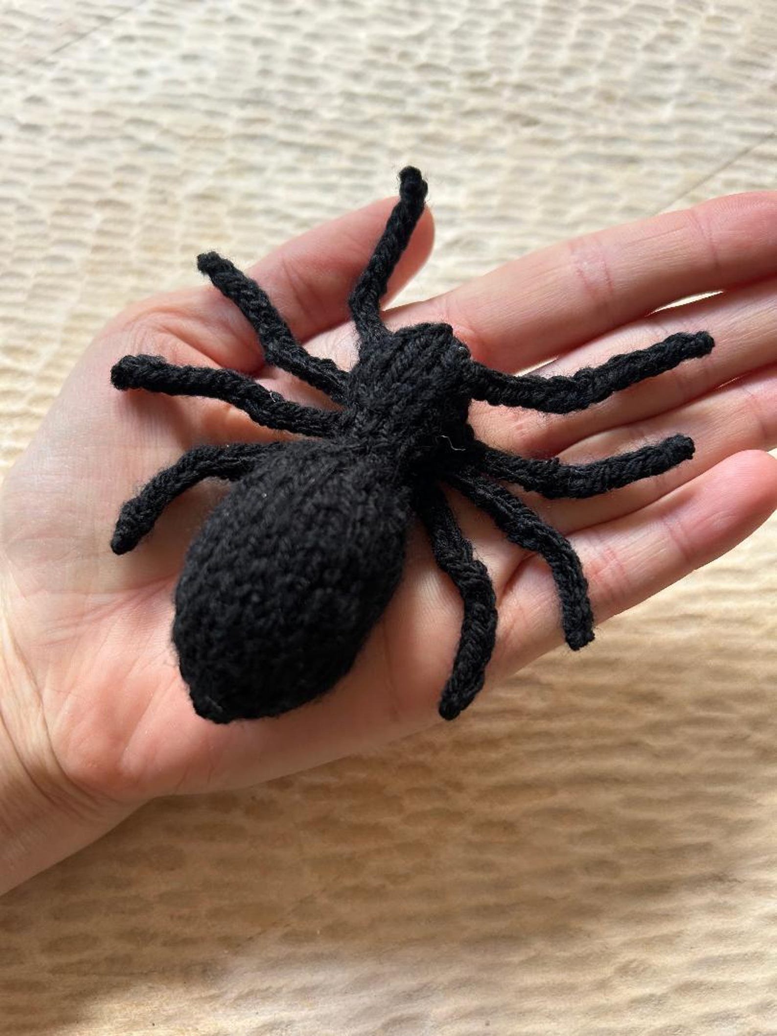 Knitted Spider Pattern: English PDF Download - Etsy