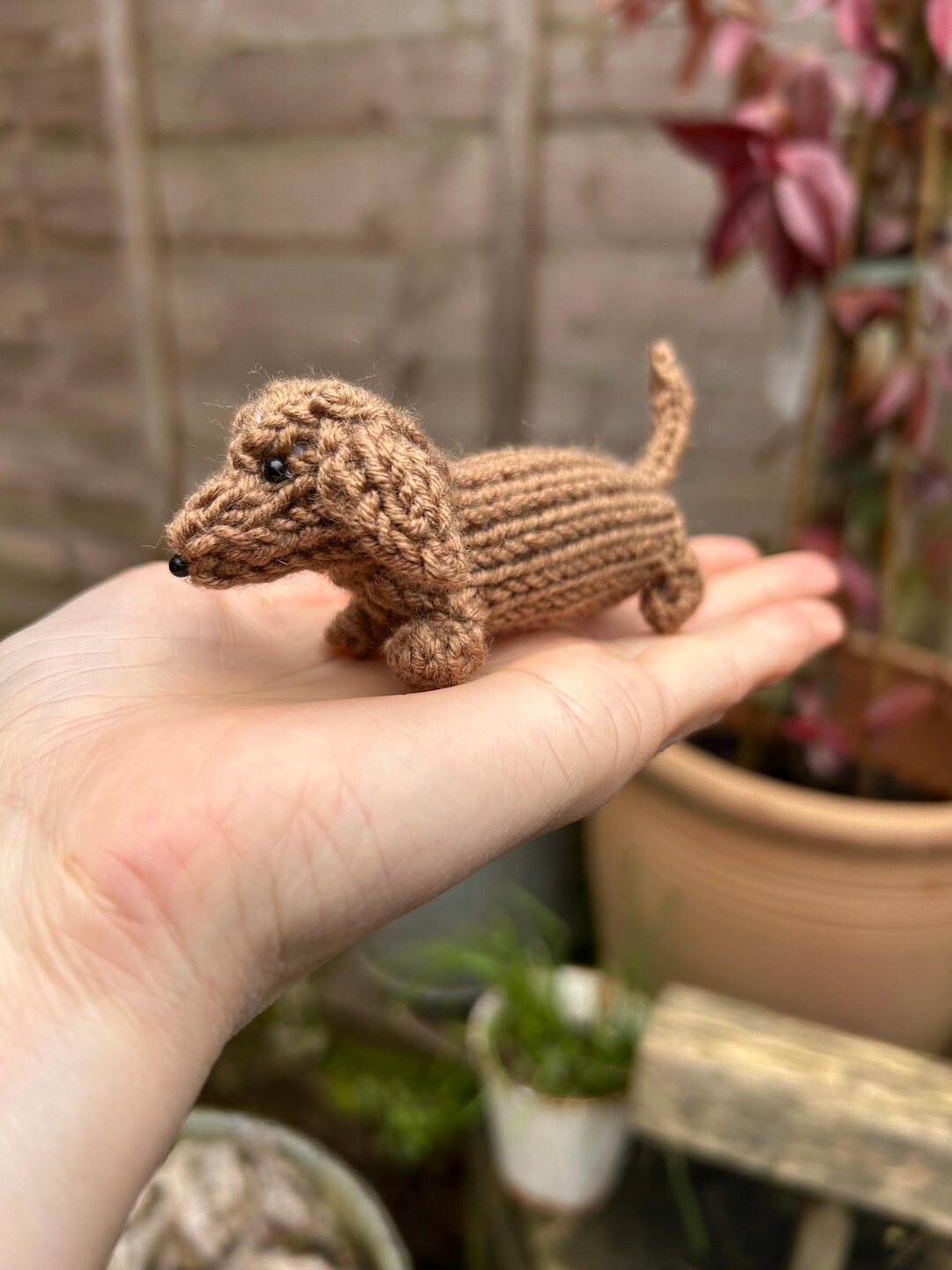 Dachshund Knitting Pattern: Knit Flat (PDF Pattern) - Etsy