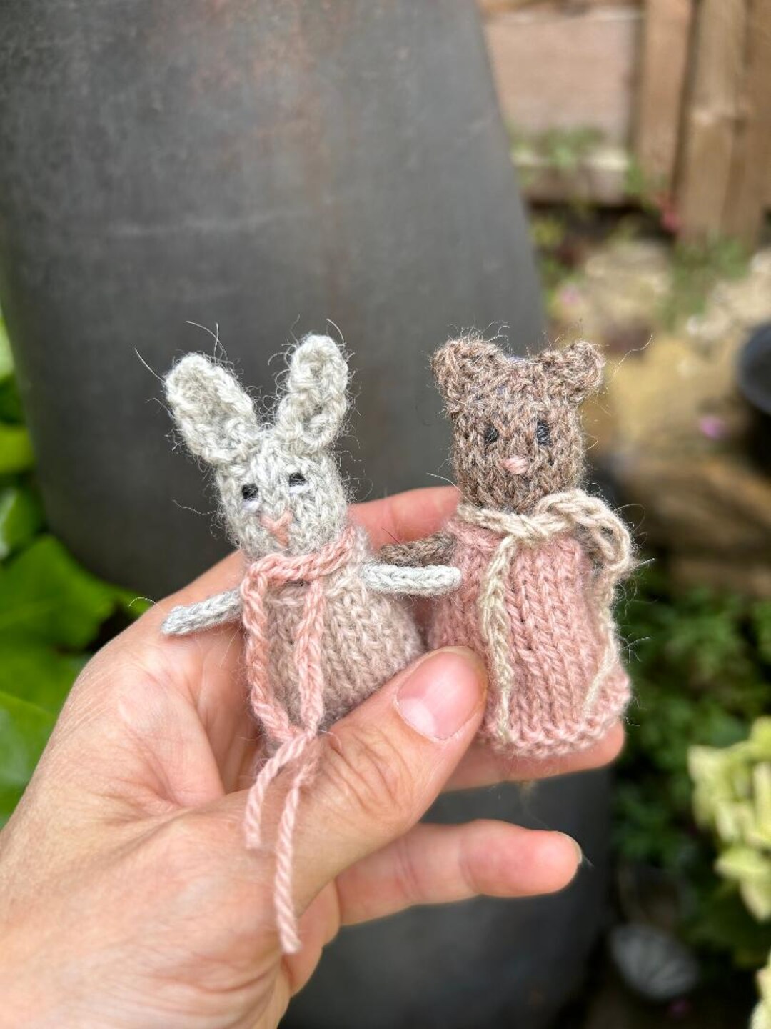 Little Rabbit and Mouse Knitting Pattern, Pattern Only, English Pattern ...