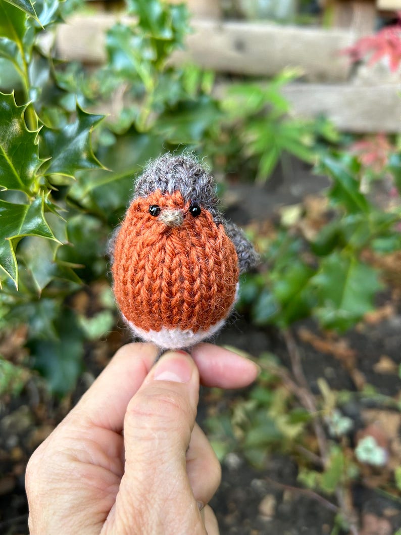 Knitted Robin Pattern: English PDF Download - Etsy UK