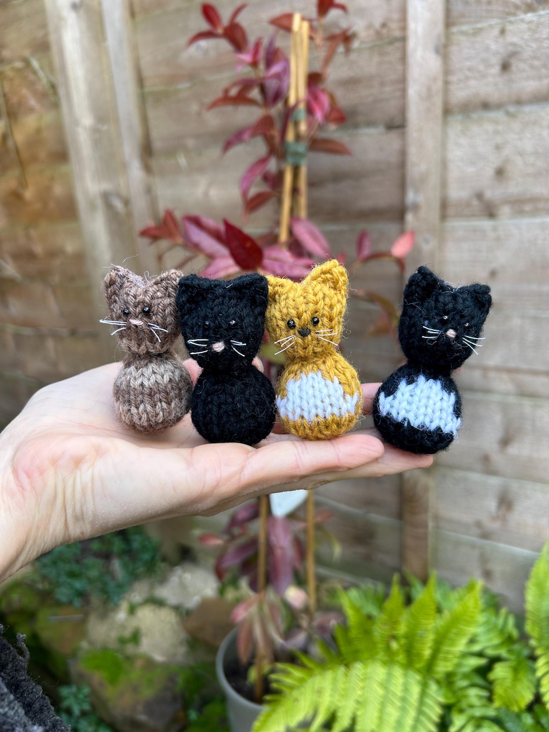 Knitted Cats Pattern, English Pattern Only, Cat Pattern - Etsy UK