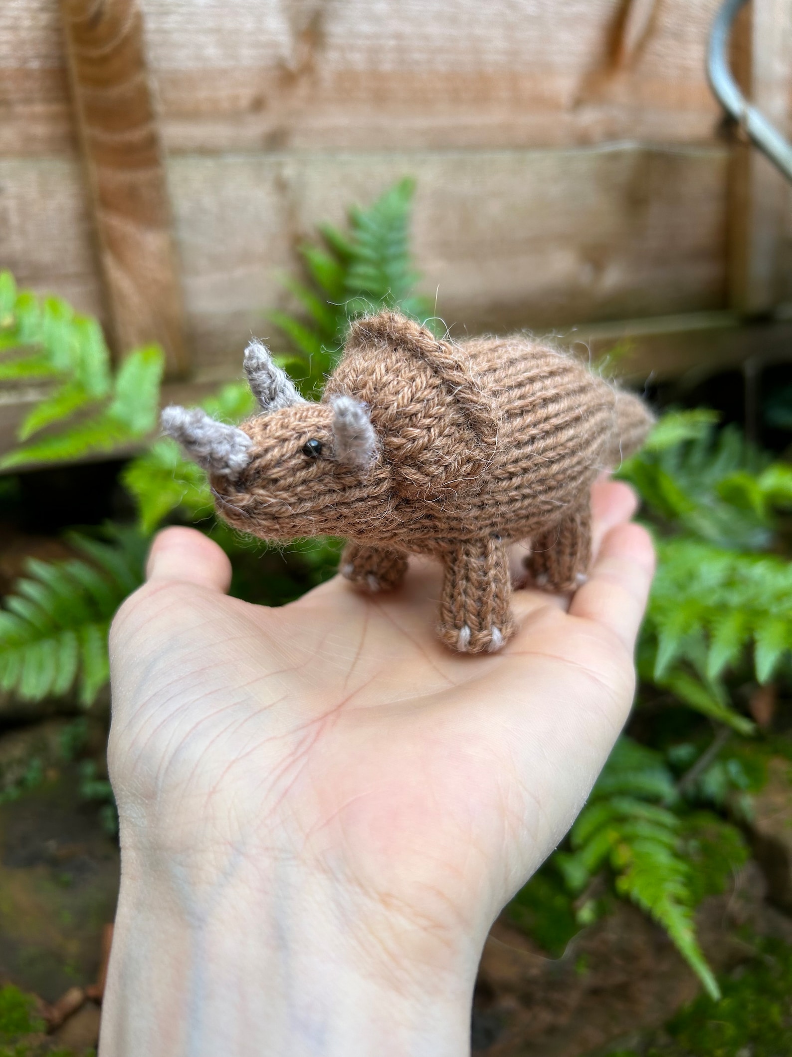 Pattern Only, Triceratops Knitting Pattern, Triceratops, Dinosaur ...