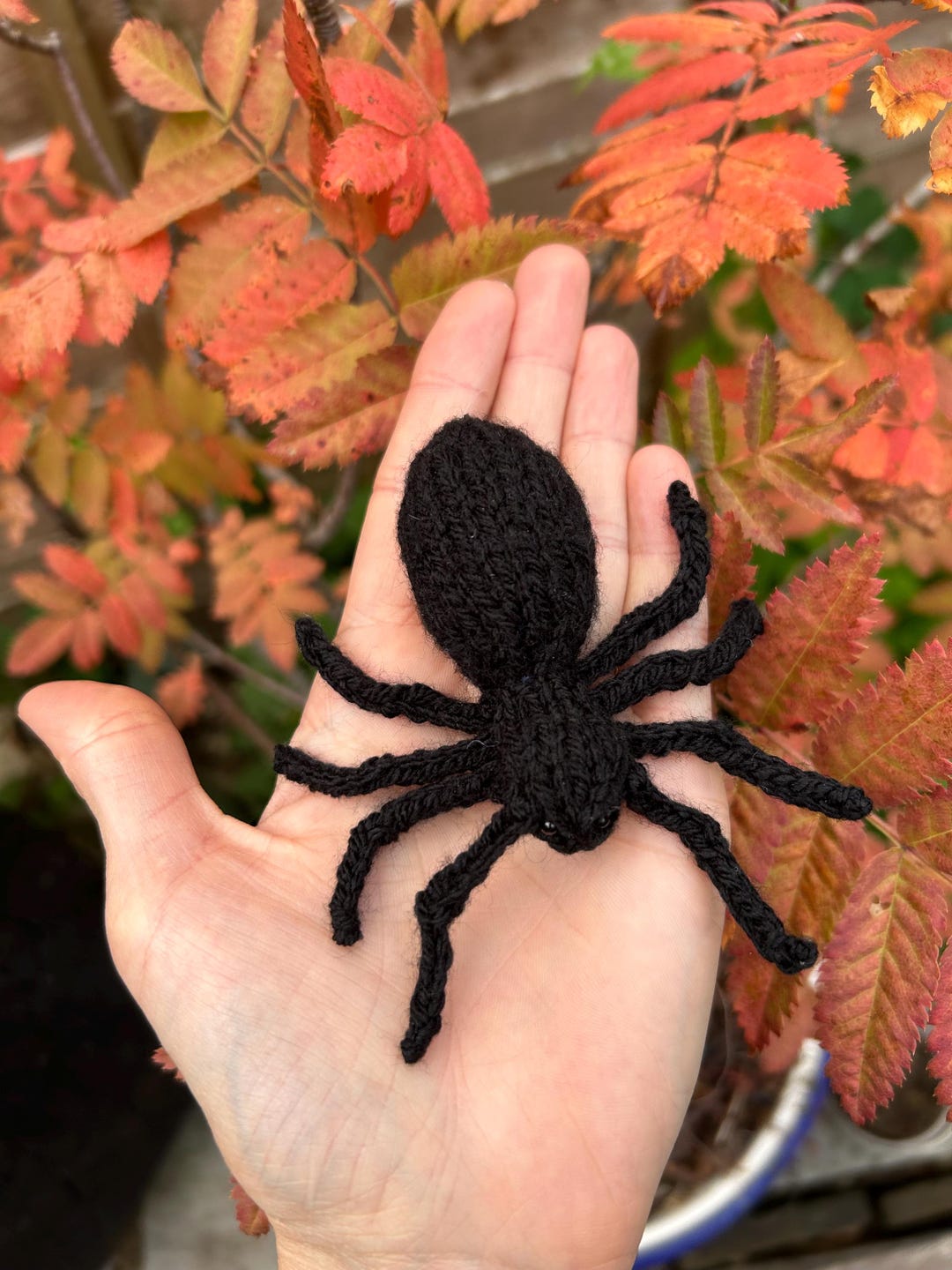 Knitted Spider Pattern: English PDF Download - Etsy