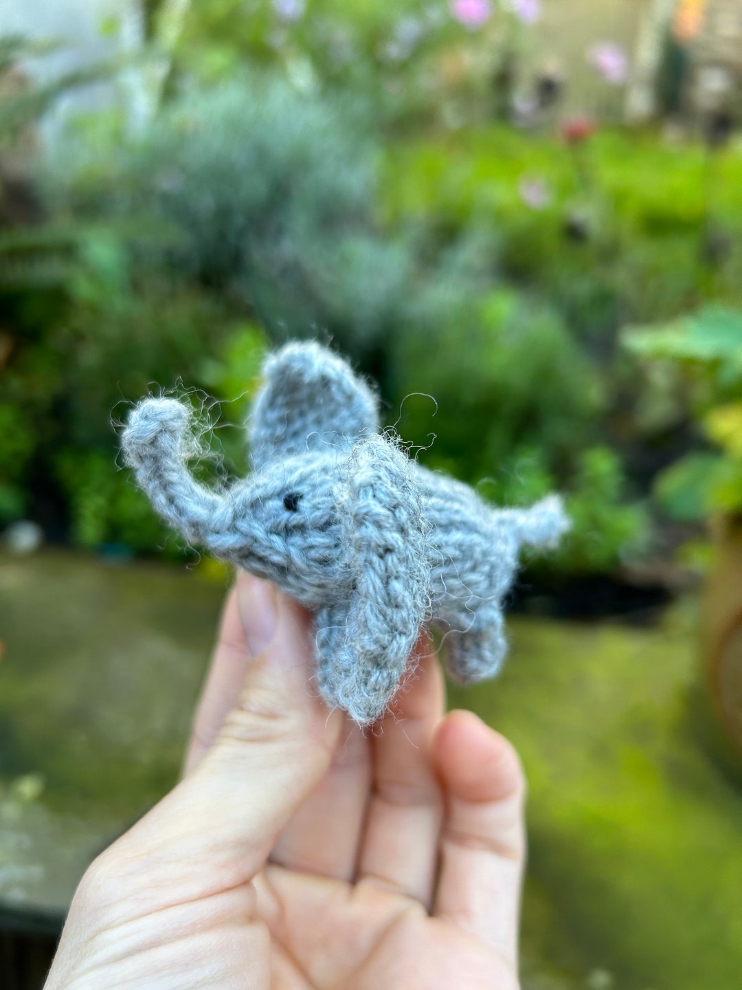 Tiny Knitted Elephant Pattern, Elephant - Etsy