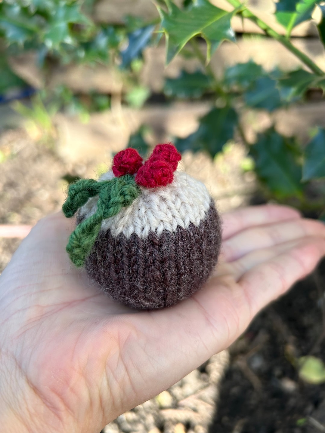 Christmas Pudding, Knitted Pattern, Christmas Decorations, English ...