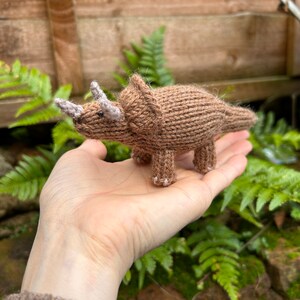 Pattern Only, Triceratops Knitting Pattern, Triceratops, Dinosaur ...