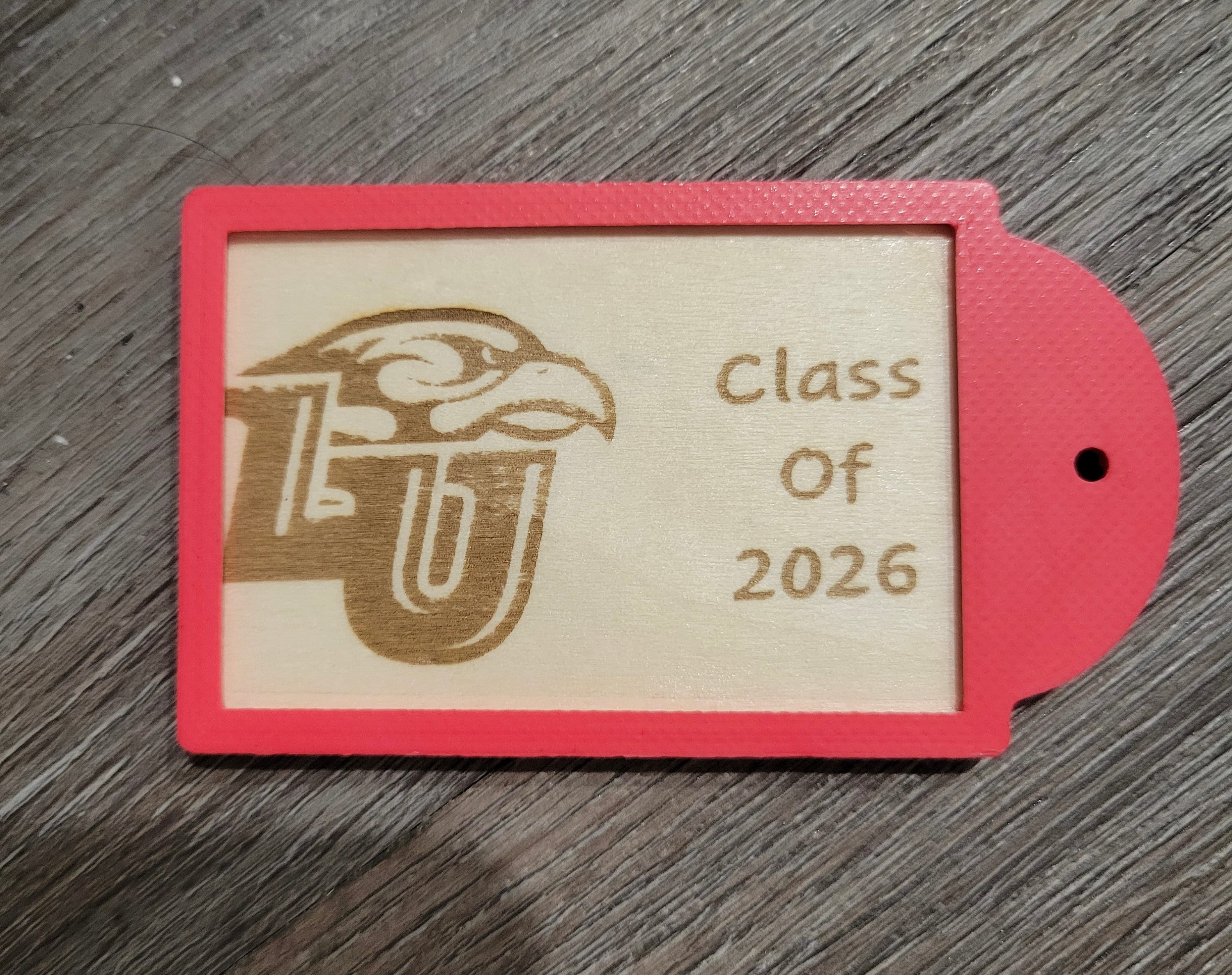 Custom College Laser Engraved 3D Printed Luggage Tag - Etsy