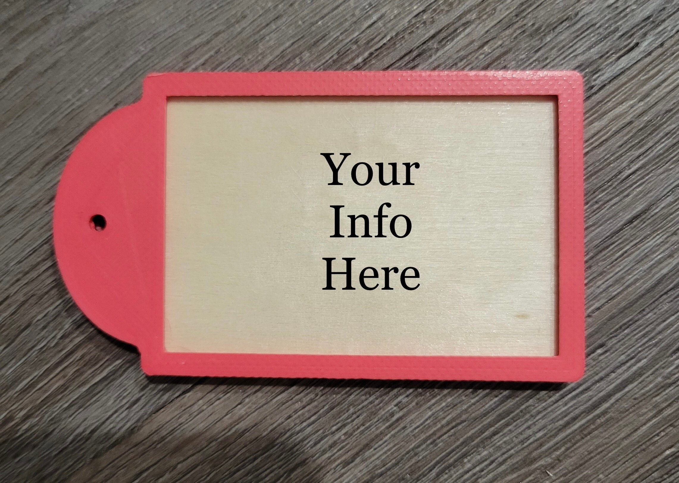 Custom College Laser Engraved 3D Printed Luggage Tag - Etsy